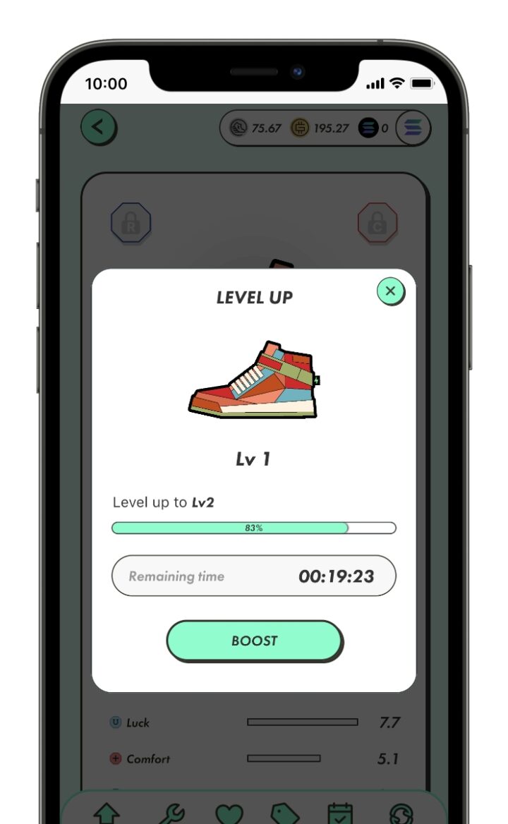 【どこまで上げる？】STEPN（ステップン）のレベル上げ・レベルアップに必要な費用や時間を解説 | DeFiビギナーズノート
