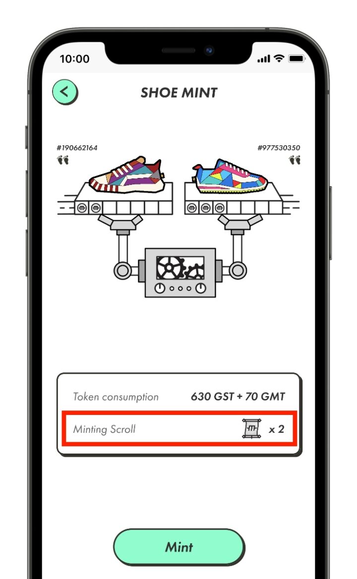 【随時更新】STEPN（ステップン）のMint（ミント）とは？やり方や費用、確率をまとめて紹介！ | DeFiビギナーズノート