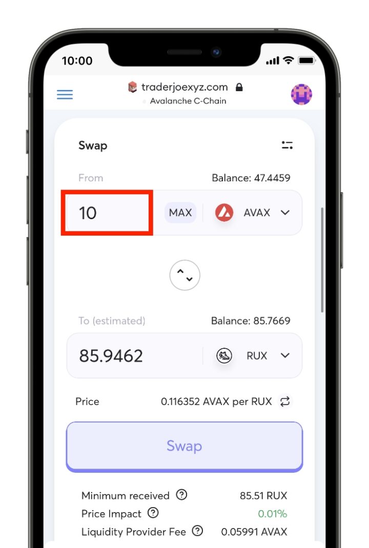 【スマホあり】仮想通貨RUX（RunBlox）の買い方・購入方法は？Trader Joeの使い方も初心者向けに解説 | DeFiビギナーズノート